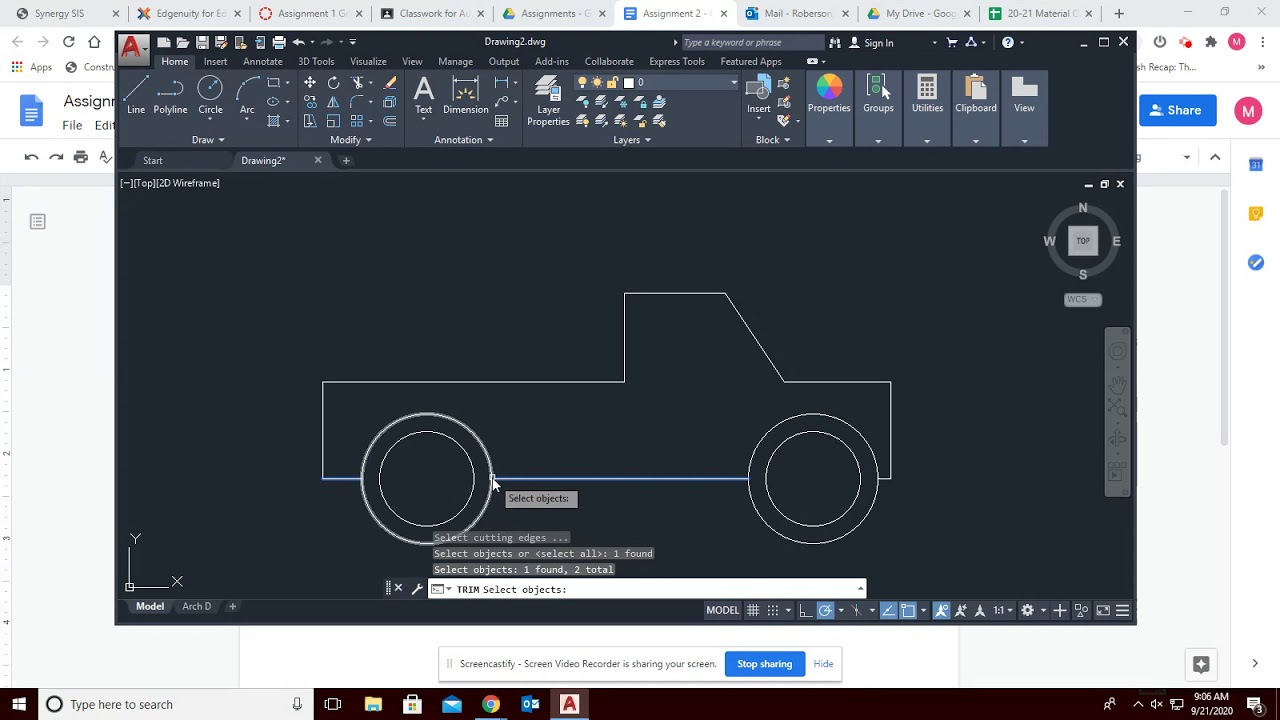 AutoCAD Basics,  Assignment 2, truck