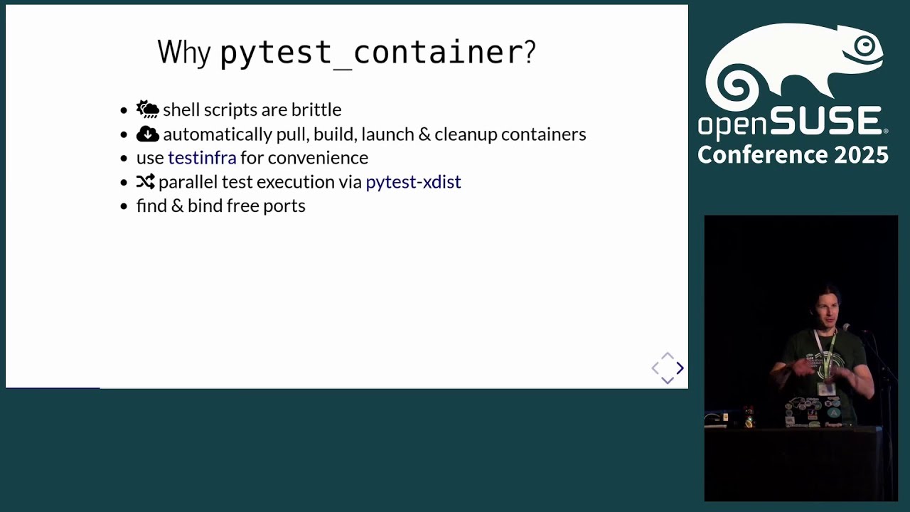 openSUSE Conference 2025 - Testing Containers with Python and pytest
