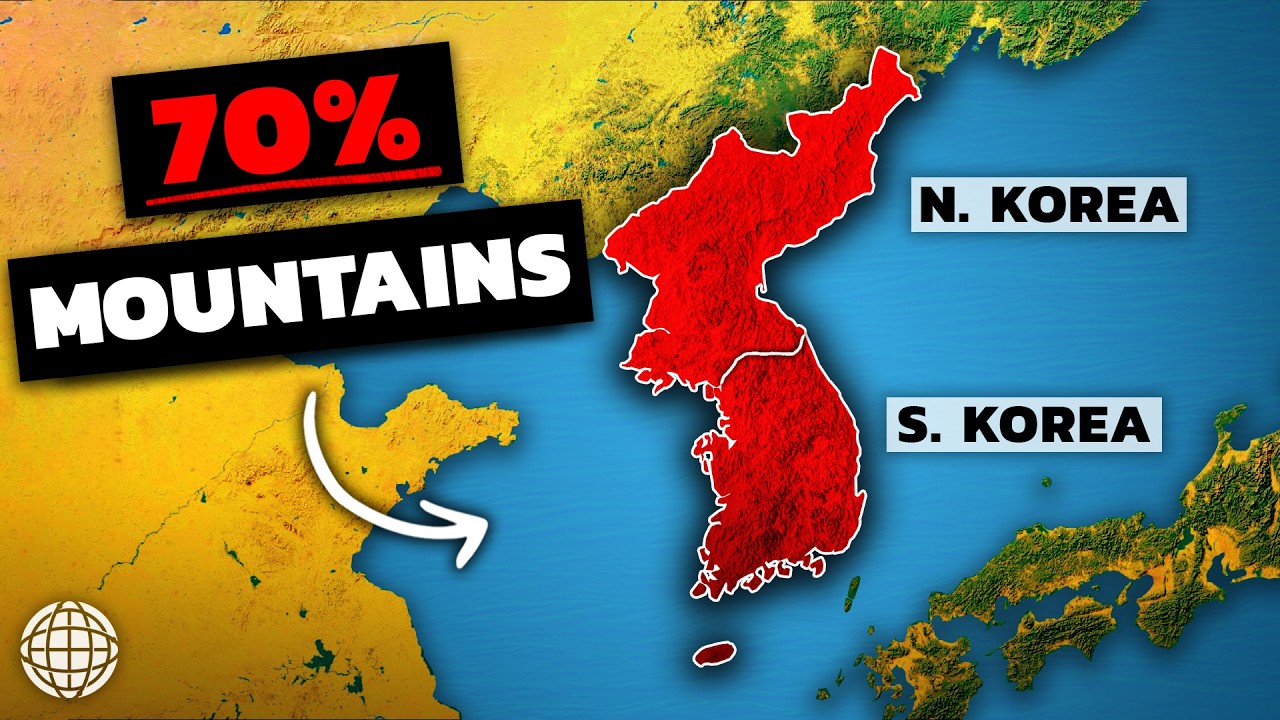 The Insane Geography of North vs. South Korea