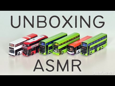Unboxing Singapore Bus Models | ASMR Plastic Wrap Crinkle (No Talking)
