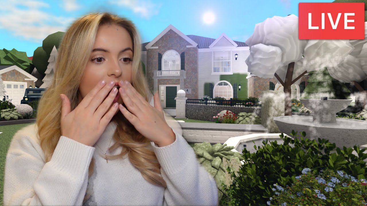 🔴BUILDING A TOWN IN BLOXBURG! *LIVE SERIES PART 1*