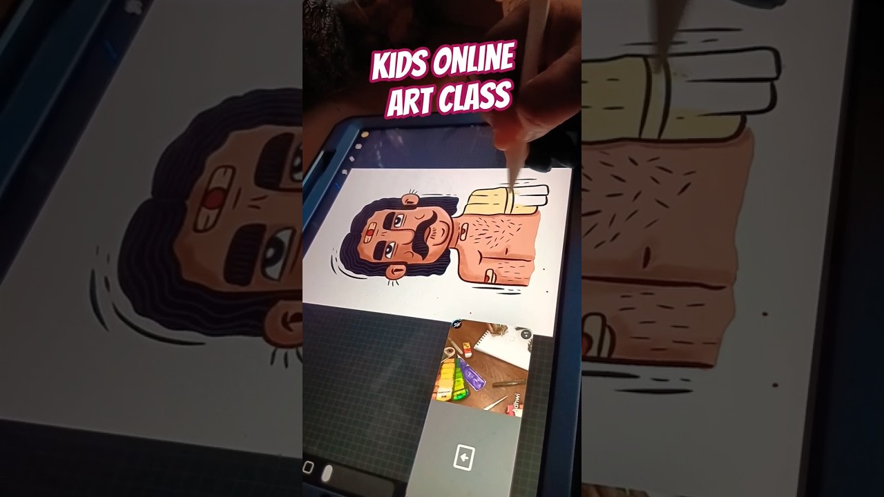 online Art class for kids l #artclass #art #artist #cartoon #drawing #procreate  l smcreativert