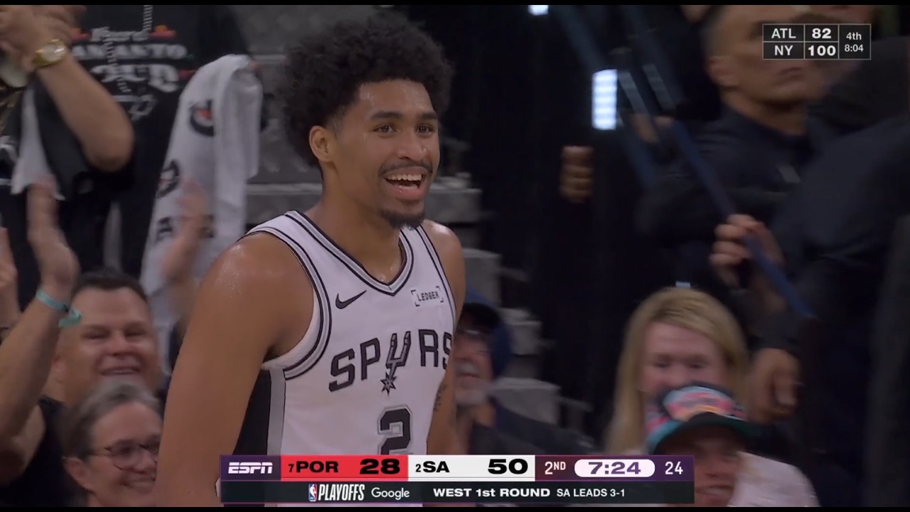 Dylan Harper intercepts the pass and scores the And-1 dunk off a beautiful give and go