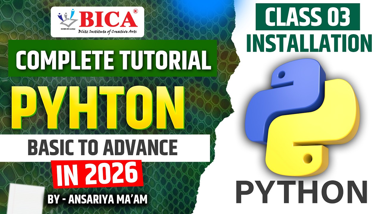 How to install PYTHON : complete process (Tutorial For beginners) - Python Programming Language