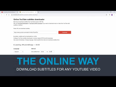 How to DOWNLOAD subtitles for any YOUTUBE video? | Video Course: Caption This!