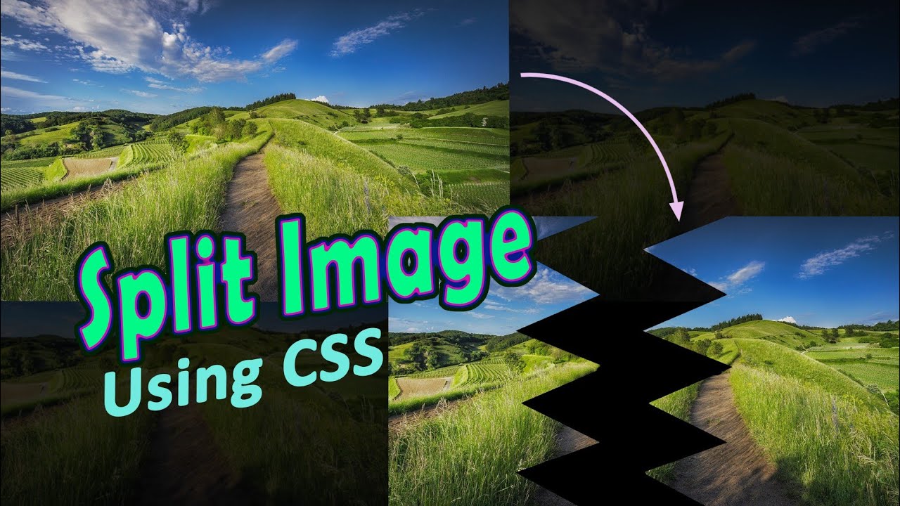 Split Image Using HTML and CSS || HTML and CSS Effects