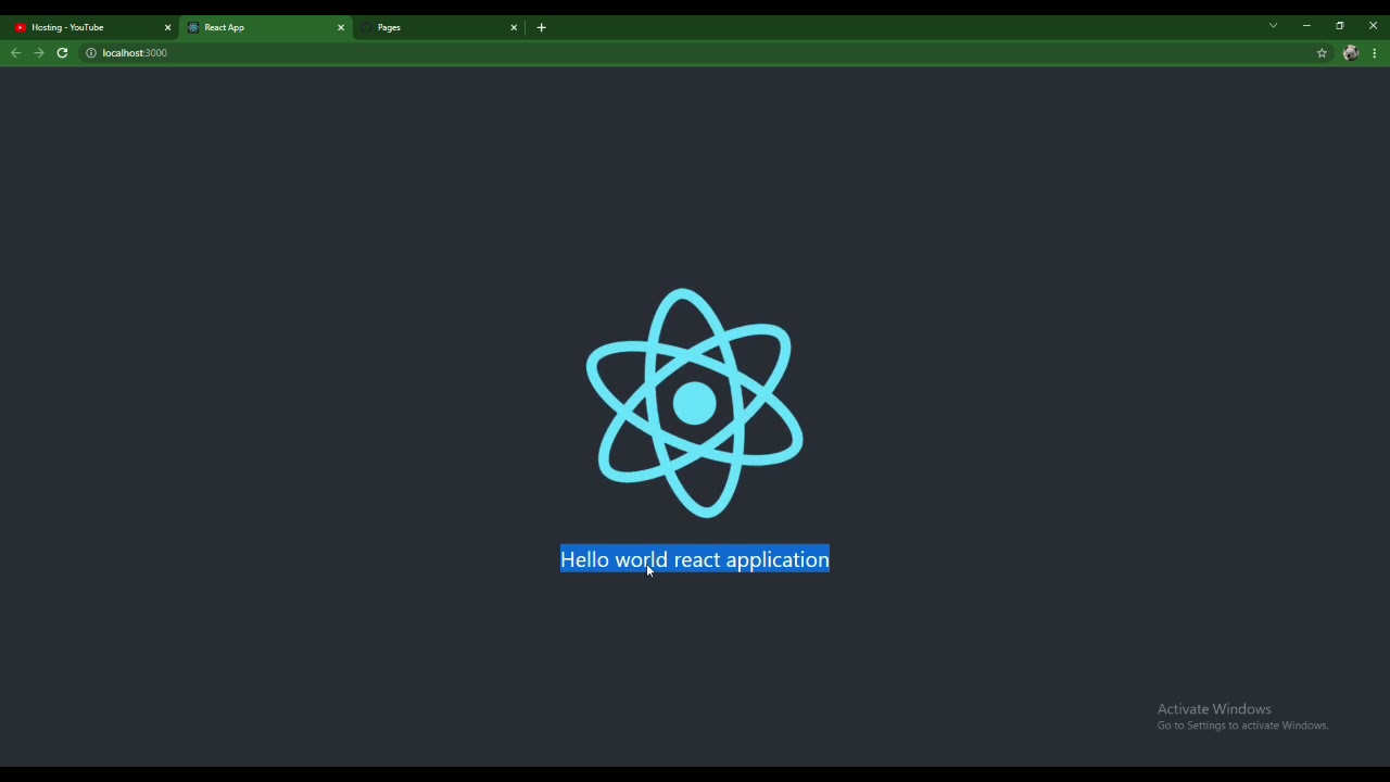 Host Static website / Reactjs application on Github