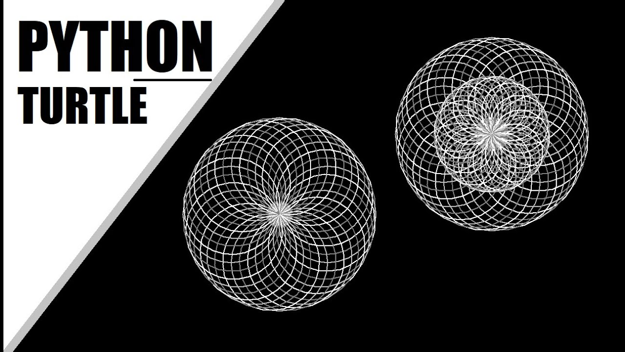 Python Turtle - Draw Circle Flower Design in Python Turtle Graphics | 3d Design By #BKTutorial