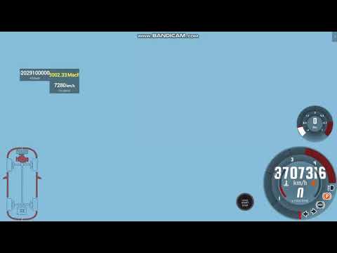 Going over 3700000 km/h in beamng drive that is mach 3000