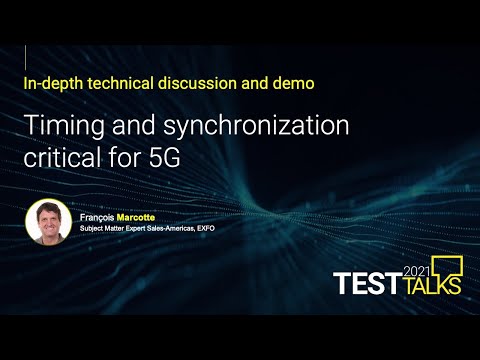 Timing and synchronization critical for 5G