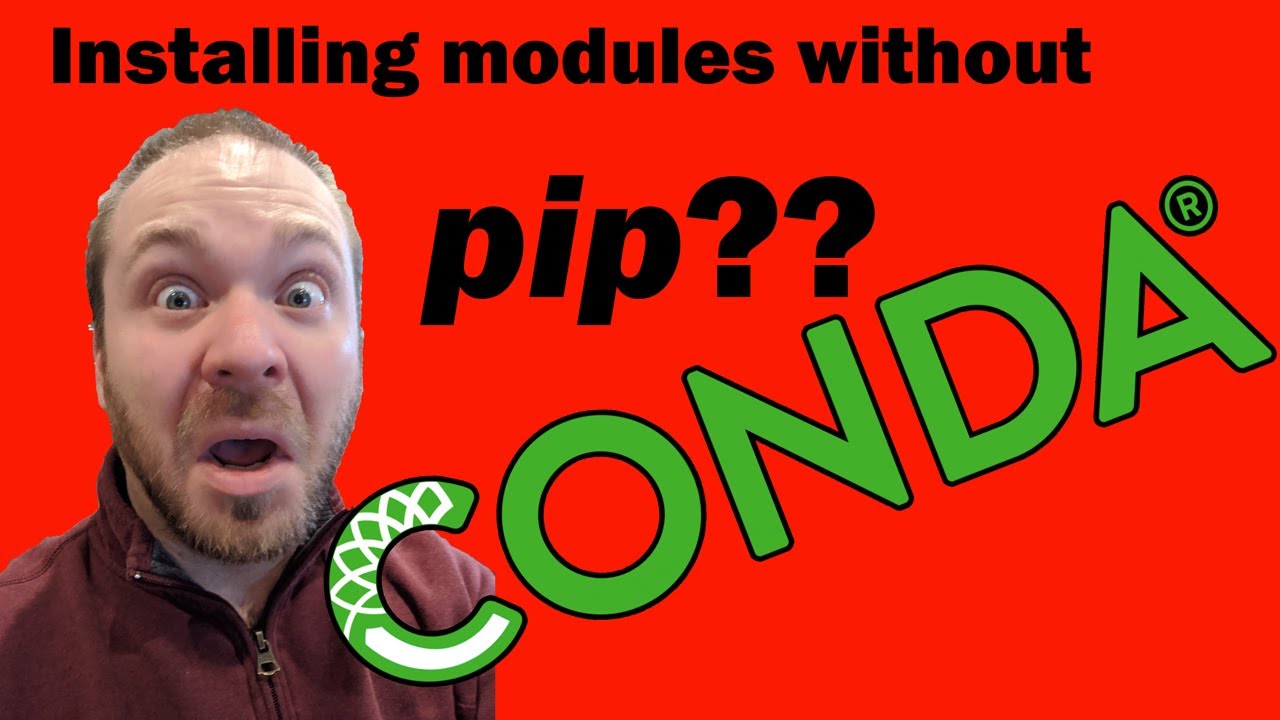 Installing Python modules using conda