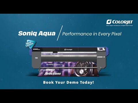 ColorJet Soniq Aqua | High-Speed Solvent Printer with Konica Aqua 6PL Head