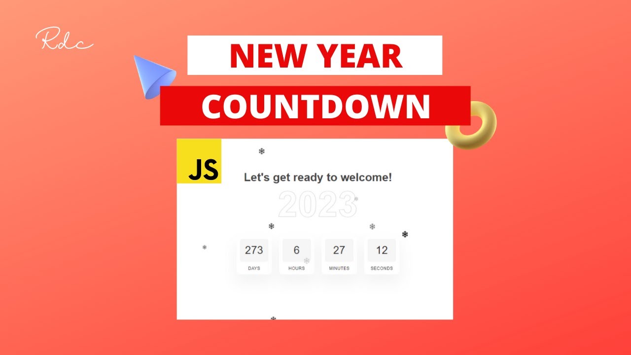Create a New Year Countdown App Using JavaScript