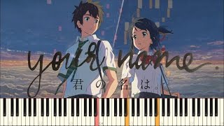 Kimi no Na Wa OST "Sparkle" Piano Sheets + Midi Chords - Chordify