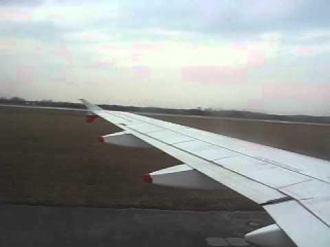 BMI/LH A319 landing in Dresden