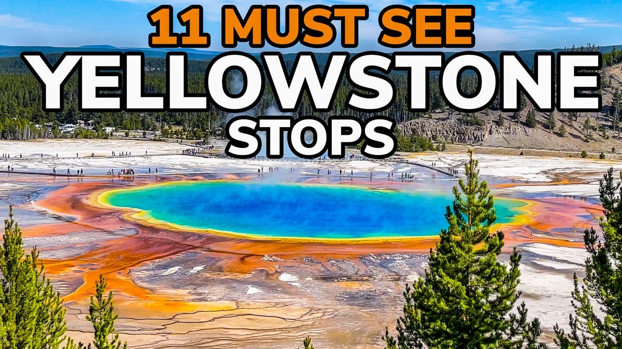 11 MUST SEE Stops in Yellowstone National Park!