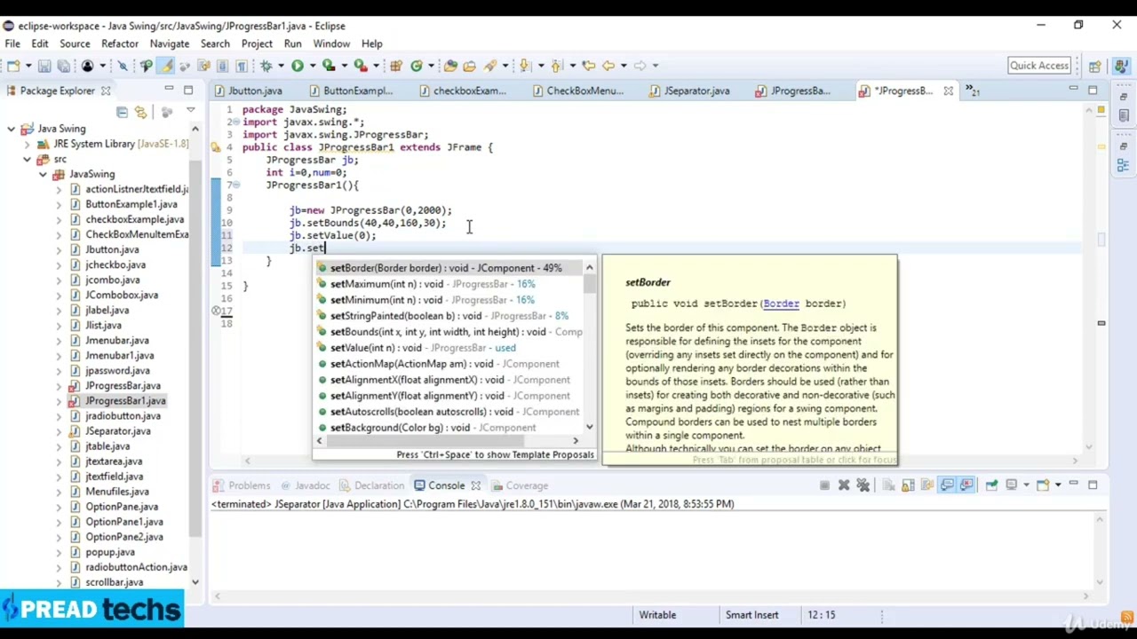 61.Java JProgressBar