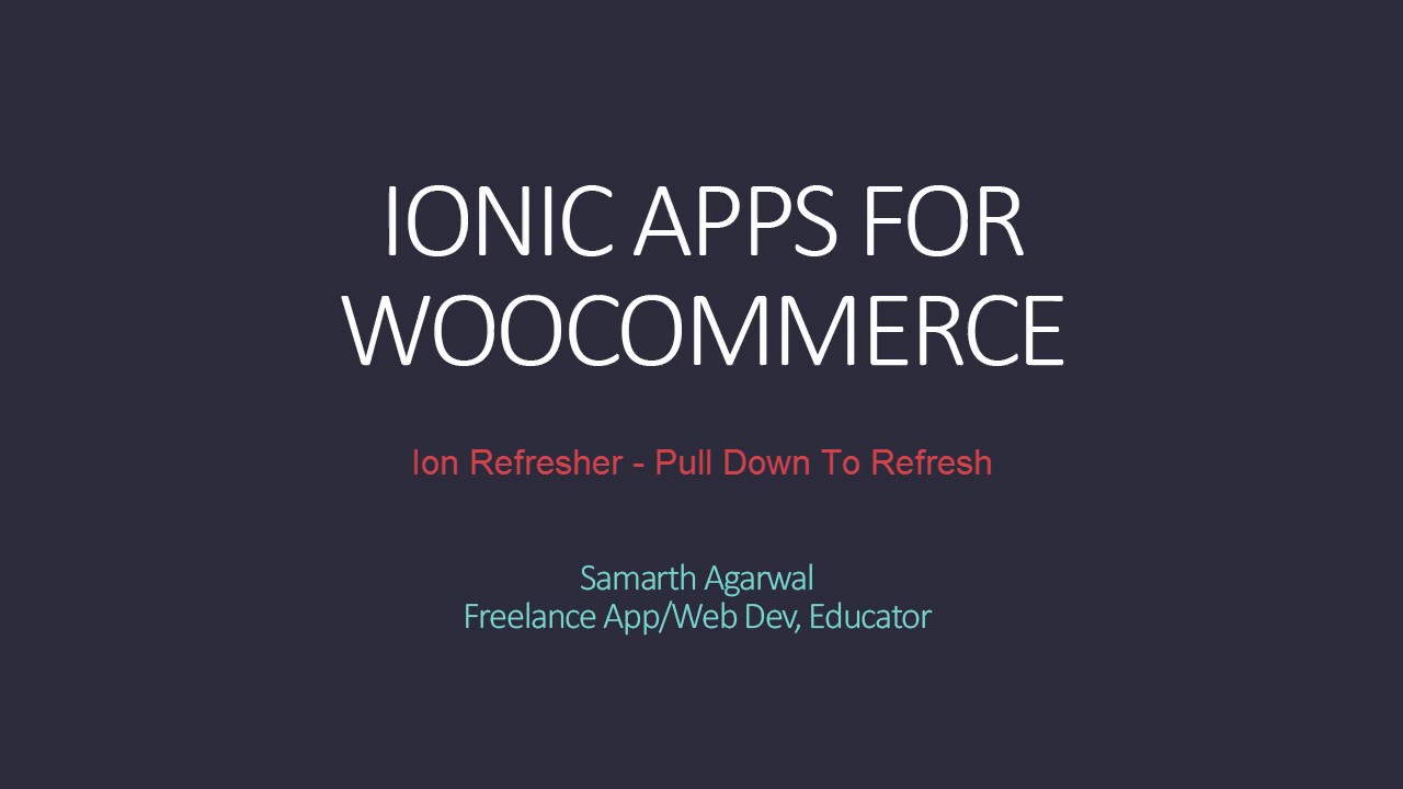 13 Ionic Basics: Ion Refresher and Spinners