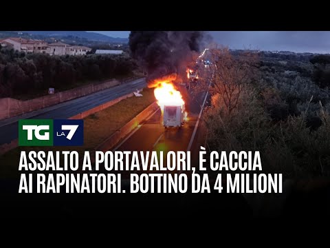 Assalto a portavalori nel Livornese, è caccia ai rapinatori. Bottino da 4 milioni