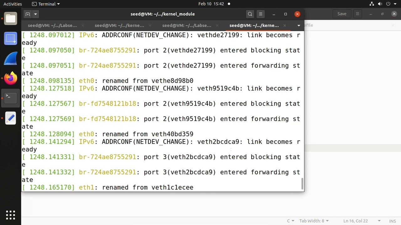 Lab05: SEED 2.0 Firewall Exploration Lab - Part I