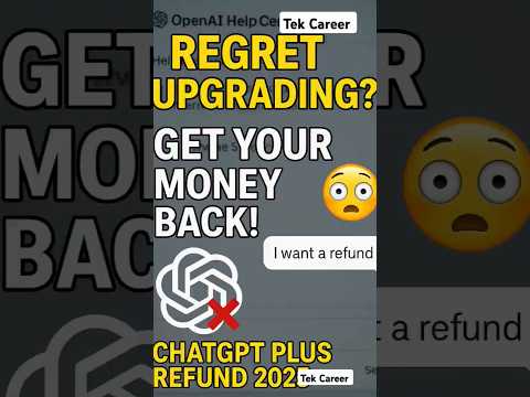 Cancel ChatGpt Plus Subscription |Get ChatGpt Plus Refund 2025 | How to Get a ChatGPT Plus Refund