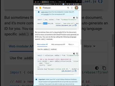 addDoc vs setDoc method and its difference while adding document in firestore #vue composition api