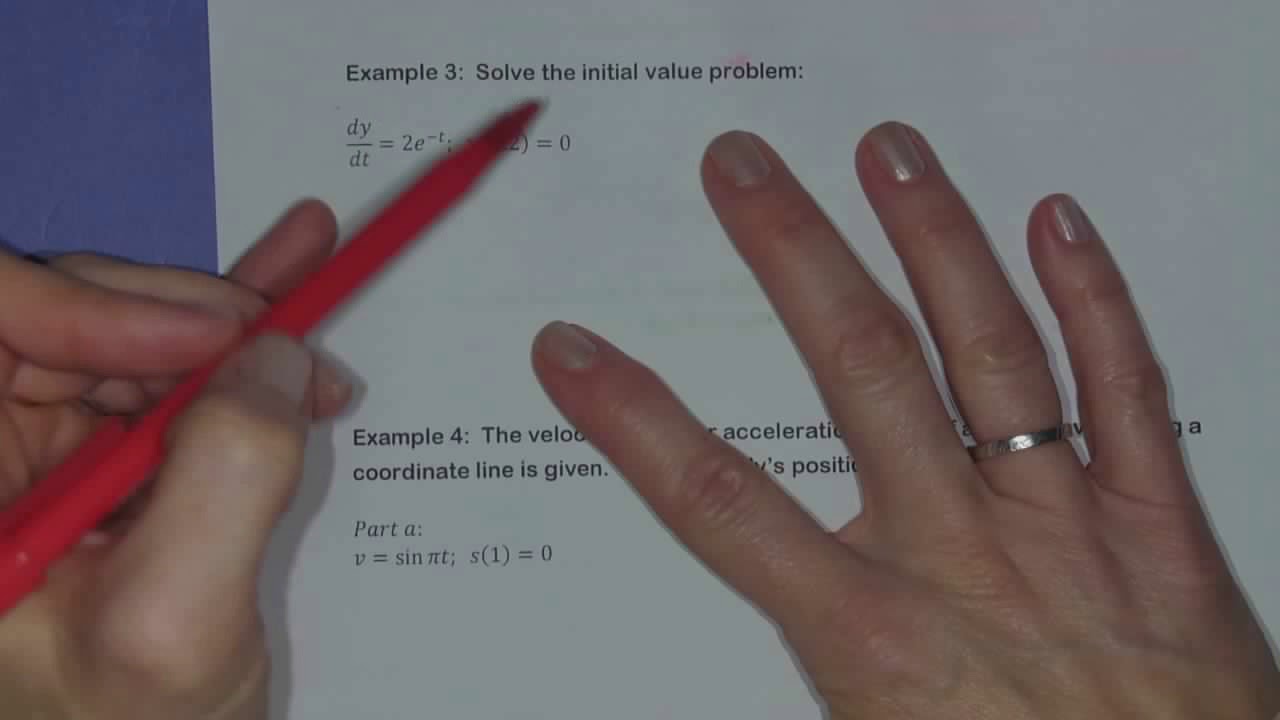 Solving Differential Equations and Initial Value Problems
