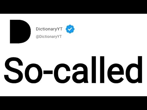 So-called Meaning in English
