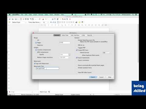 How to convert Libreoffice Documents into PDF file