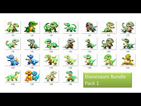Dianosaurs PNG Images Clipart Bundle Pack 1 - | New cartoon Character