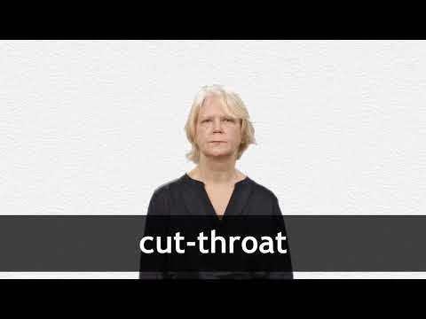 CUT-THROAT - Definition & Translations | Collins English Dictionary