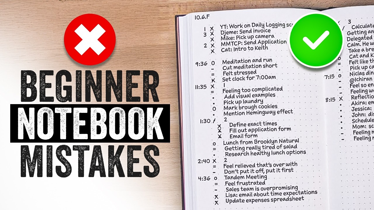 Top Beginner Notebook Mistakes!