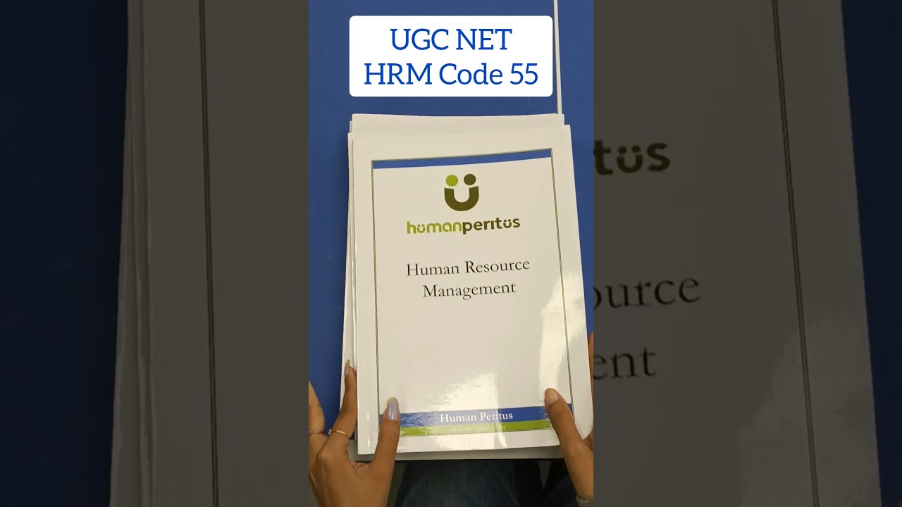 UGC NET HRM Code 55 Booklets