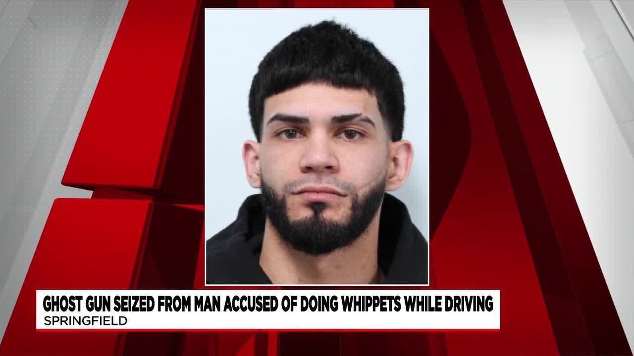 Police: ghost gun seized from man accused of doing whippets while driving