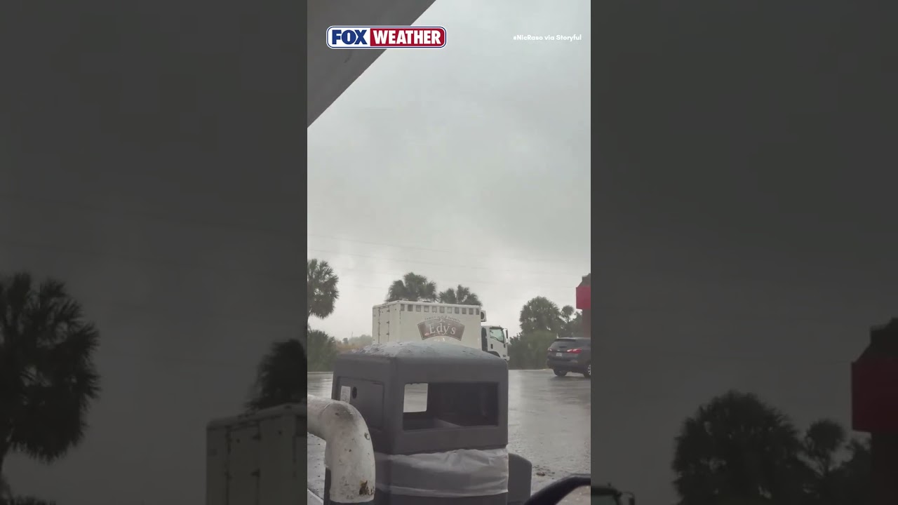 Potential Tornado Spotted Moving Through Hudson, FL