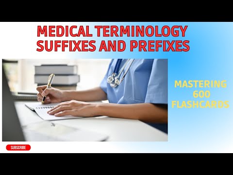 Mastering Medical Term Suffixes and Prefixes with 600 Flashcards Quiz - Part 1