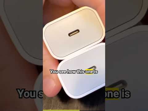 Original vs Fake - Apple 20W USB-C #apple #adapter #shorts