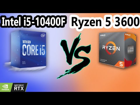 Intel i5-10400F vs Amd Ryzen 3600 ( Gaming Benchmark ) 1080p