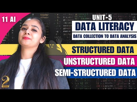 Structured Data, Unstructured Data, Semi-structured Data | Class 11 - AI 843
