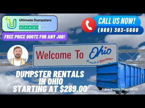 Brecksville Ohio - Same Day Dumpster Rentals Starting $289