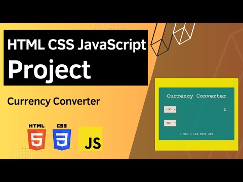 HTML CSS JavaScript Project - Currency Converter