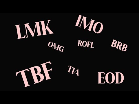 Whatsapp chat abbreviations | Slang acronyms | corporate acronyms | #shorts #youtubeshorts
