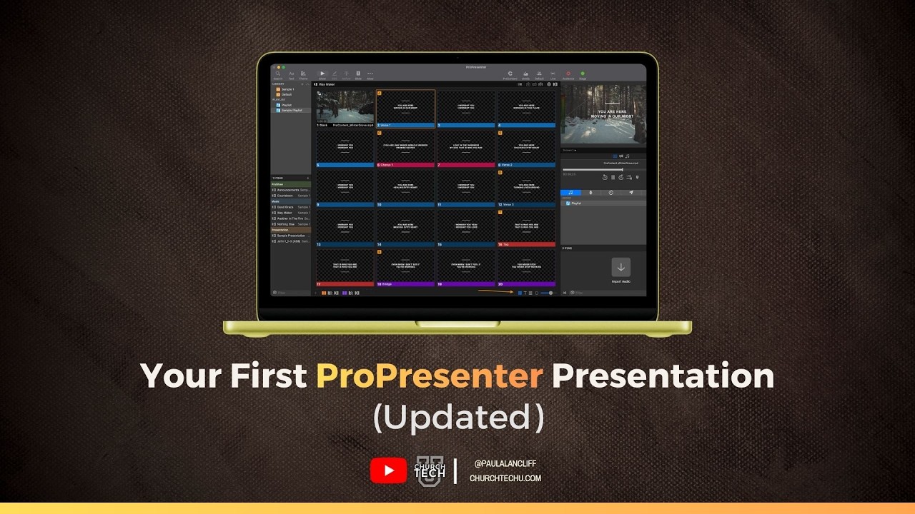 ProPresenter Tutorial: Your first presentation (Updated 2026)