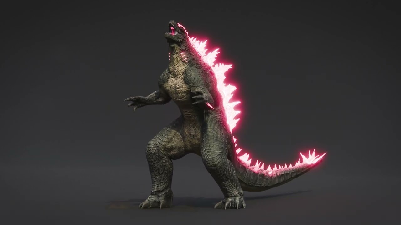 Evolved Godzilla Test Roar | Blender Animation