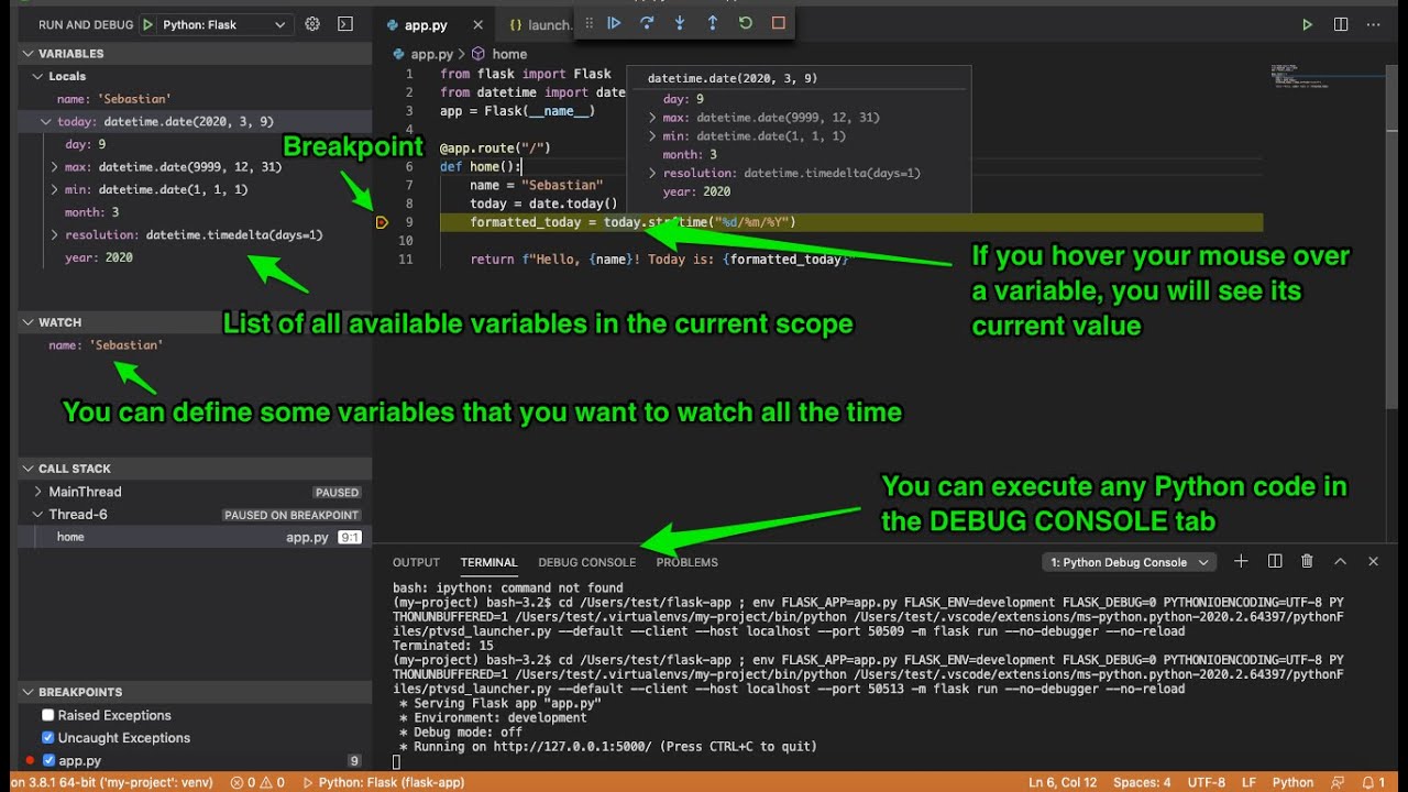 Debugging in Databricks and Visual Studio Code