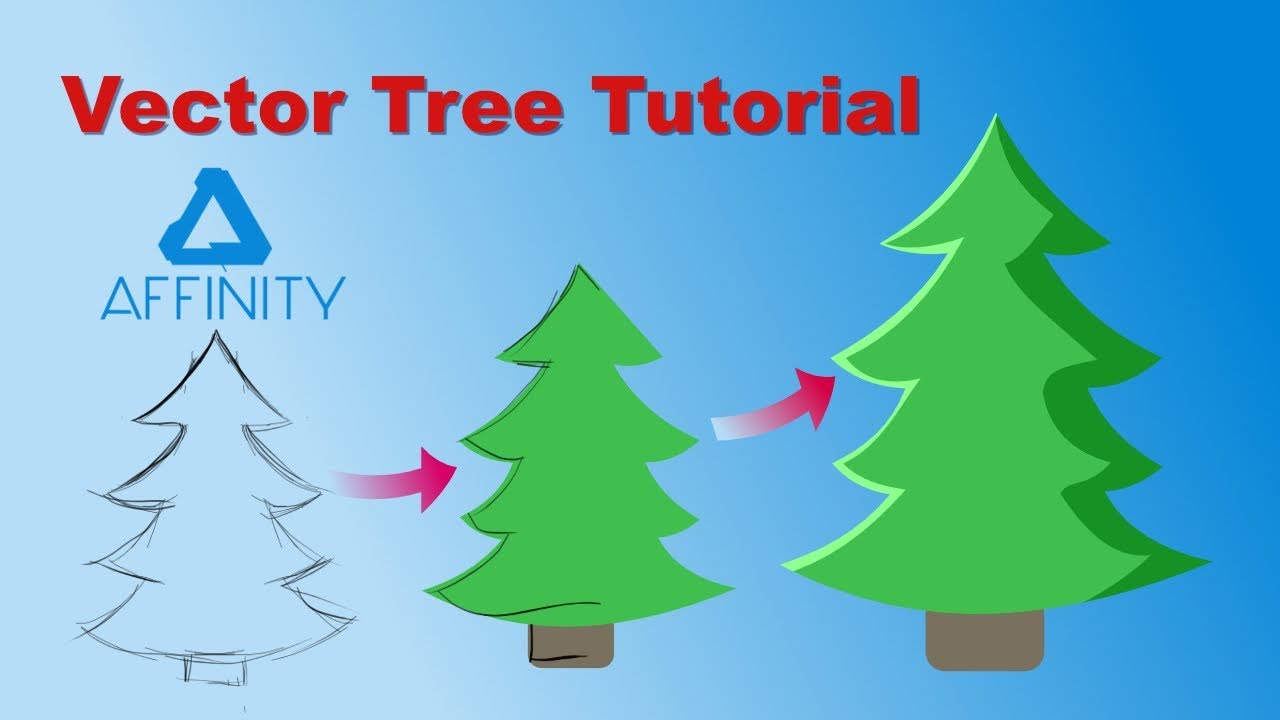 Affinity Designer Vector Tree Tutorial (part 1)