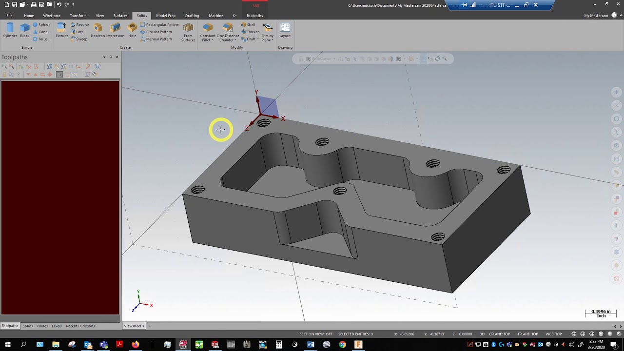 1 Mastercam Interface and Setup