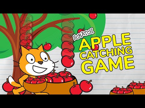 How to Make a Drop and Catch Game on Scratch - Make the Apple Catching Game! | LEMONERDY
