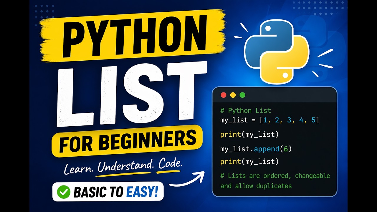 Python Lists Explained for Beginners 🔥 | Easy Tutorial