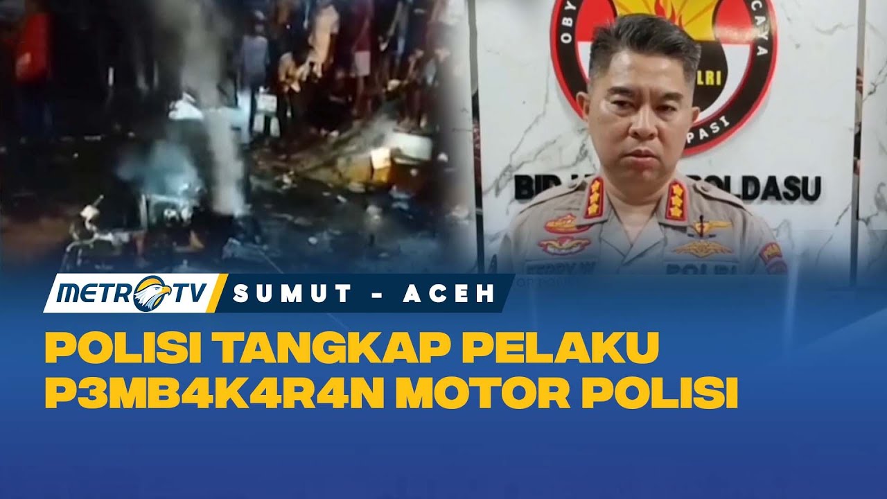 Polda Sumut Ungkap Kasus Pembakaran Sepeda Motor Polres Belawan